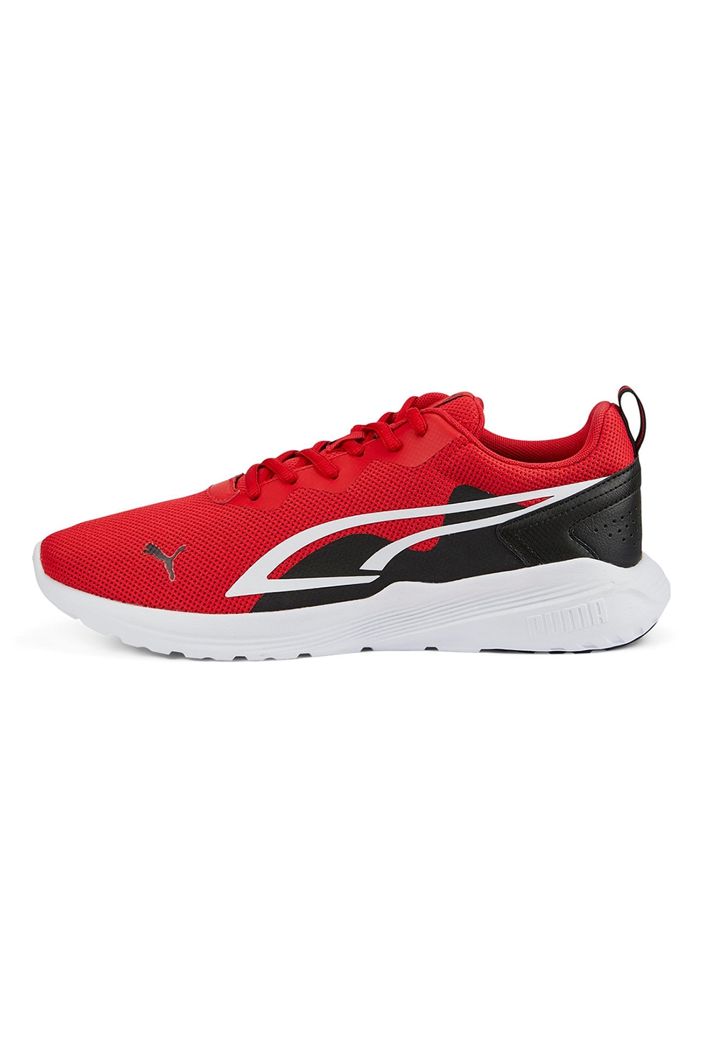 Puma, Pantofi sport cu sireturi All-Day Active, Alb, Rosu verimillion ...