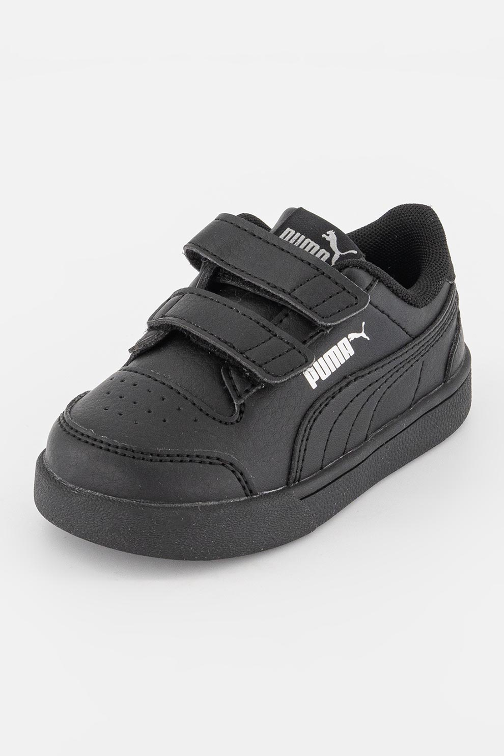 Puma, Pantofi sport din piele ecologica cu inchidere velcro Shuffle V ...
