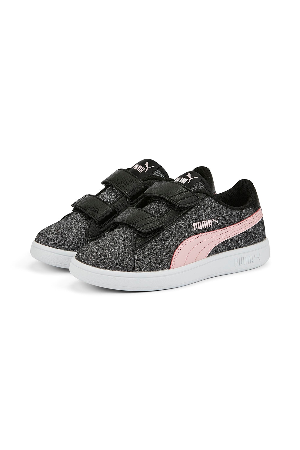 Маратонки Puma Smash v2 Glitz Glam Velcro, матово черно, 33 EU - eMAG.bg