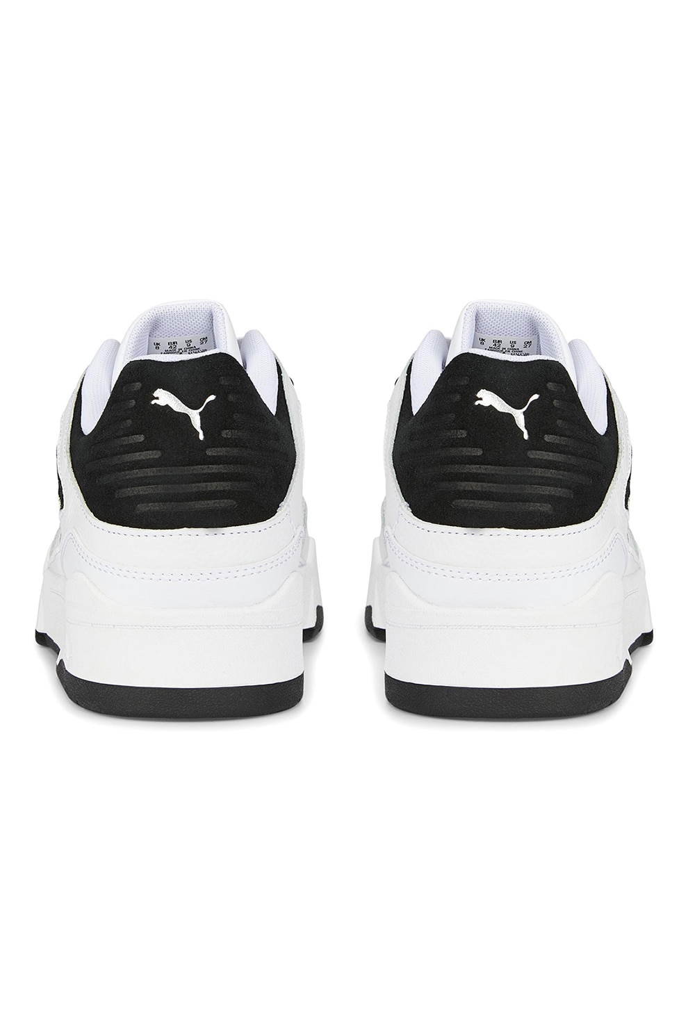 Puma, Pantofi sport low-top de piele si piele intoarsa Slipstream ...