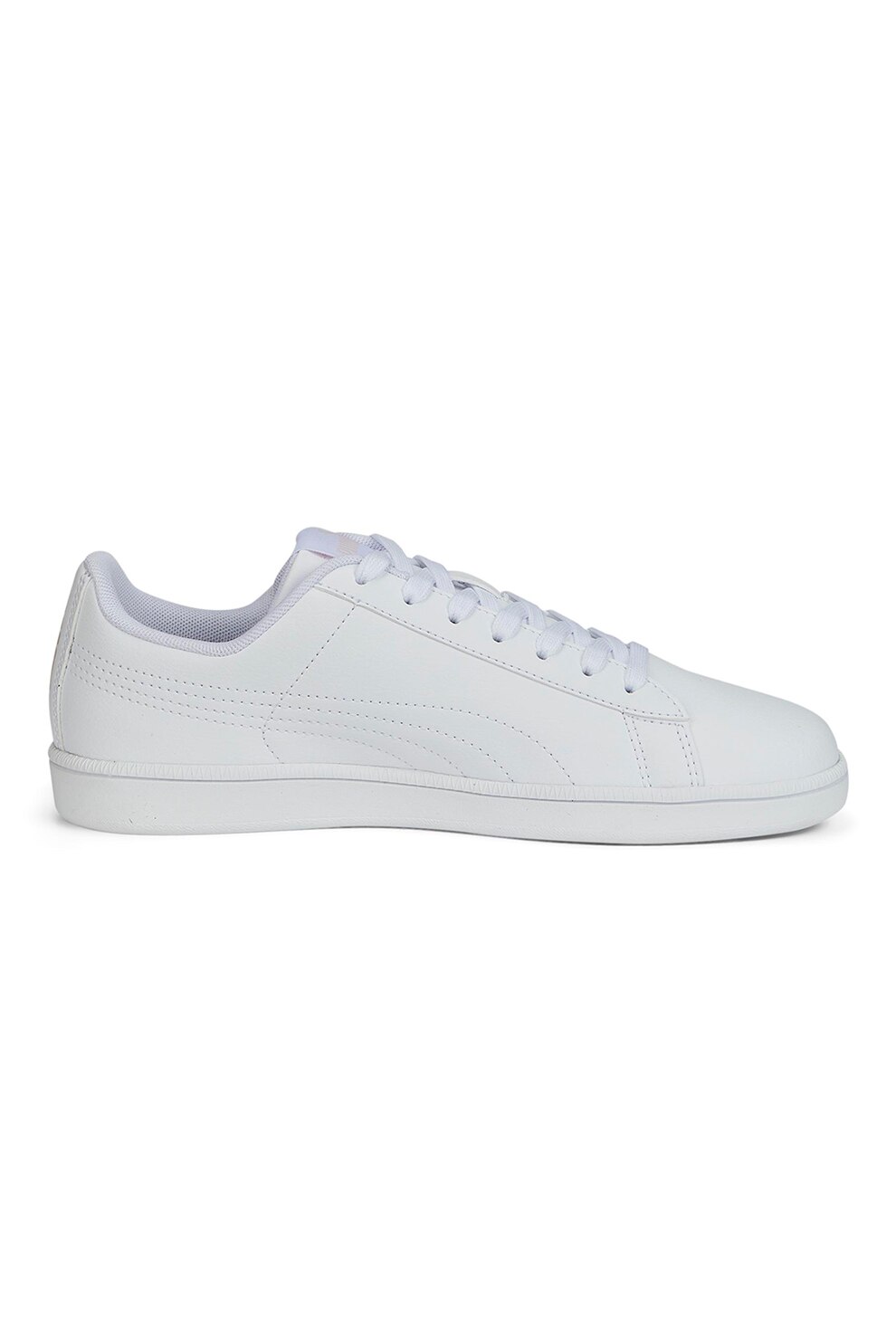Puma, Pantofi sport unisex de piele ecologica Up, Alb, Piersica, 4 ...
