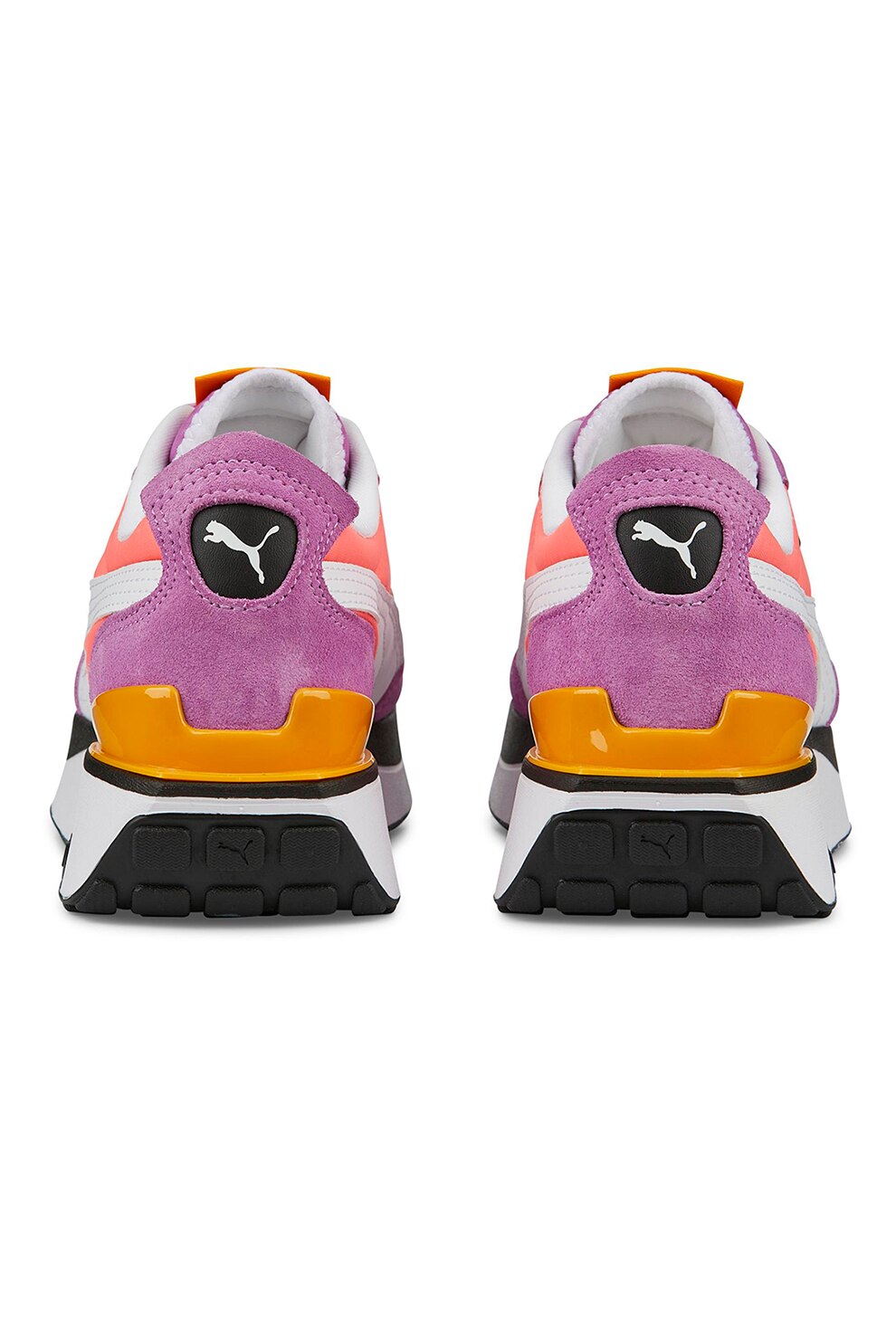 Puma, Pantofi sport cu garnituri de piele intoarsa Cruise Rider, Gri ...