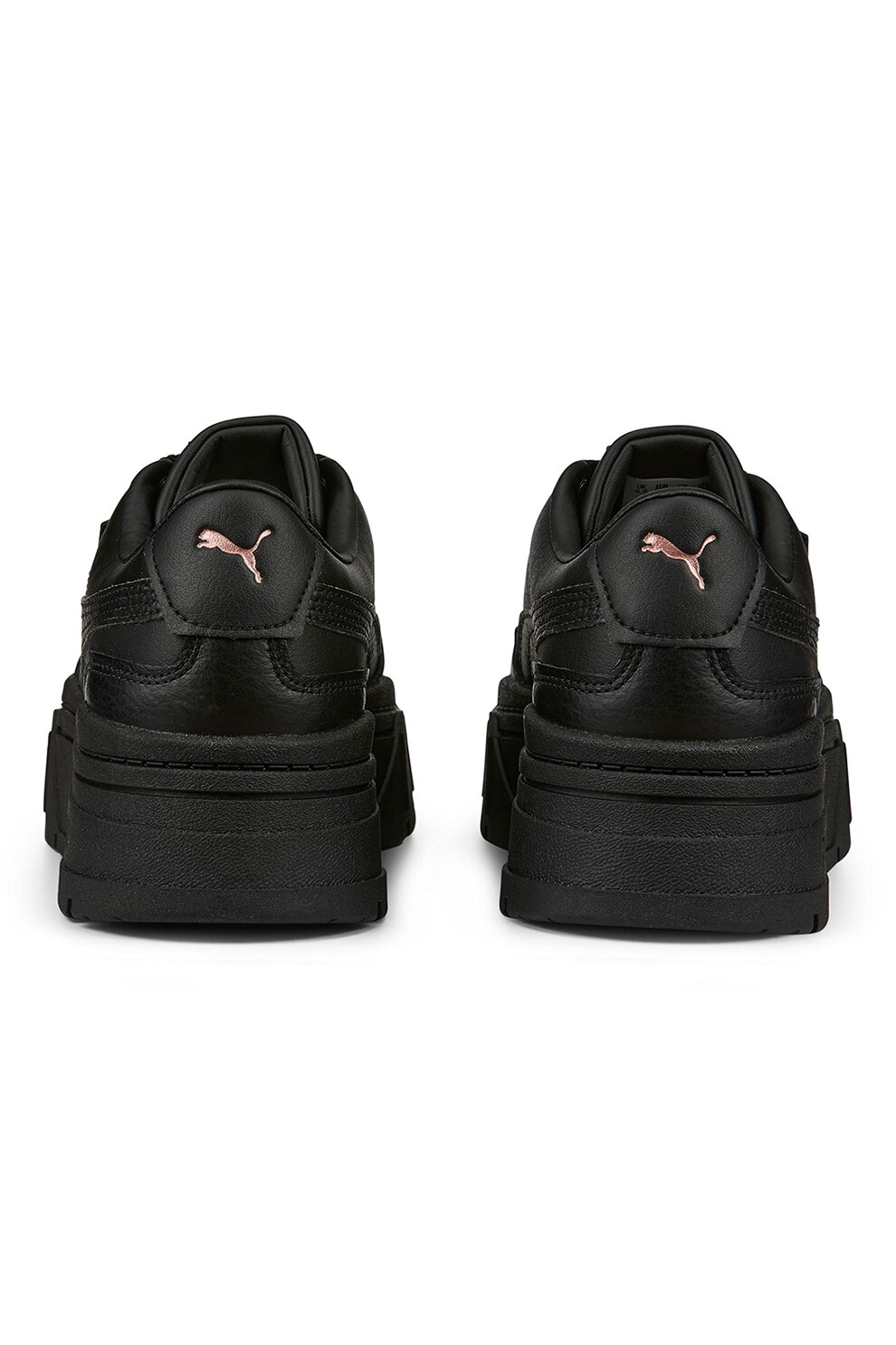 Puma, Panofi sport flatform de piele cu logo Mayze Stack, Negru, 6 ...
