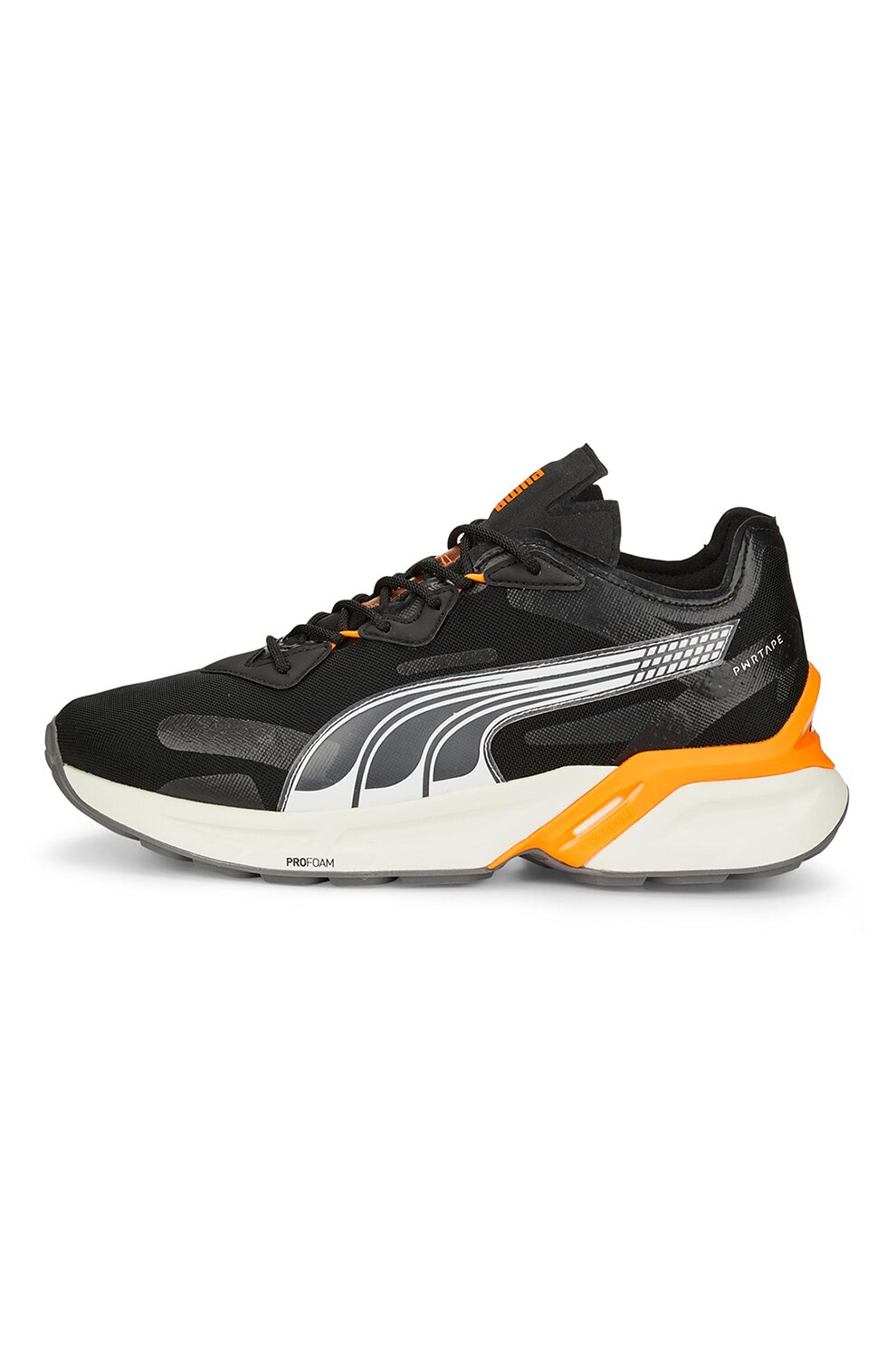 Puma, Pantofi sport low-top Pwrframe Aerogram Blaze, Argintiu, Negru, 8 ...