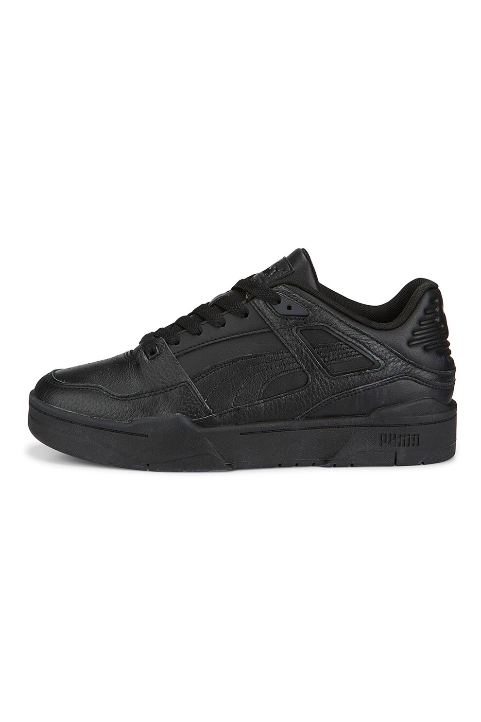 Puma, Pantofi sport de piele si piele ecologica Slipstream, Negru, 9.5 ...