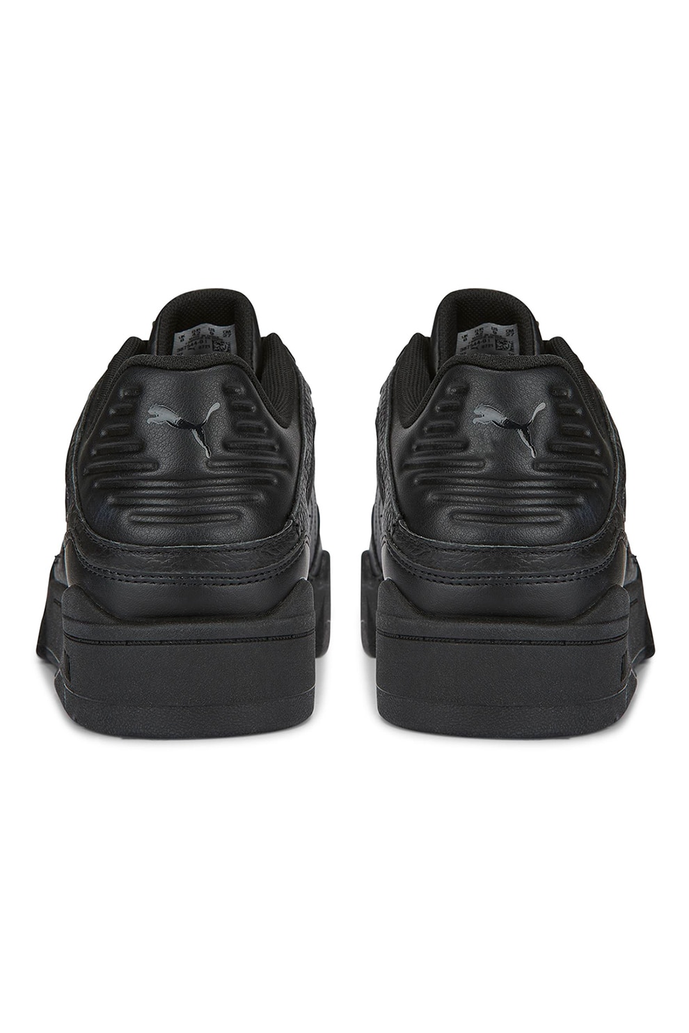 Puma, Pantofi sport de piele si piele ecologica Slipstream, Negru, 9.5 ...