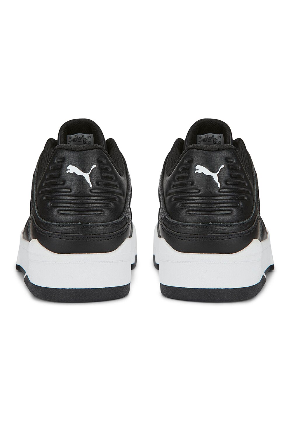 Puma, Pantofi sport low-top de piele Slipstream, Alb, Negru, 7 - eMAG.ro