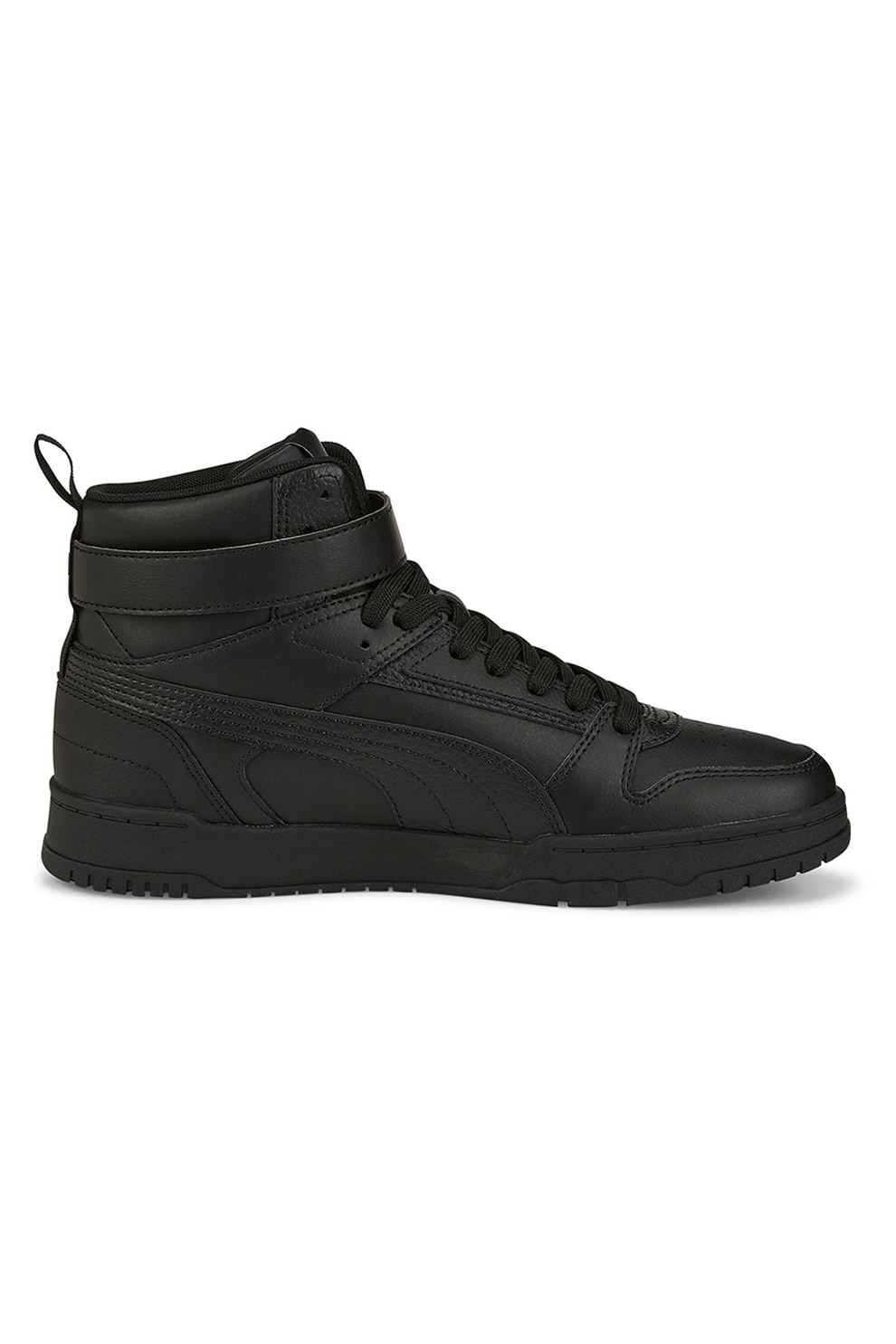 Puma, Pantofi sport high-top RBD Game, Auriu, Negru stins, 9 - eMAG.ro