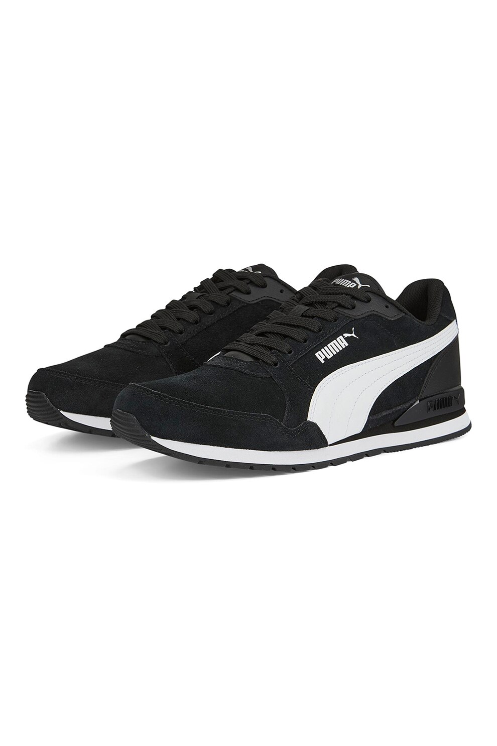 Puma, Pantofi sport de piele intoarsa cu garnituri de piele ecologica ...