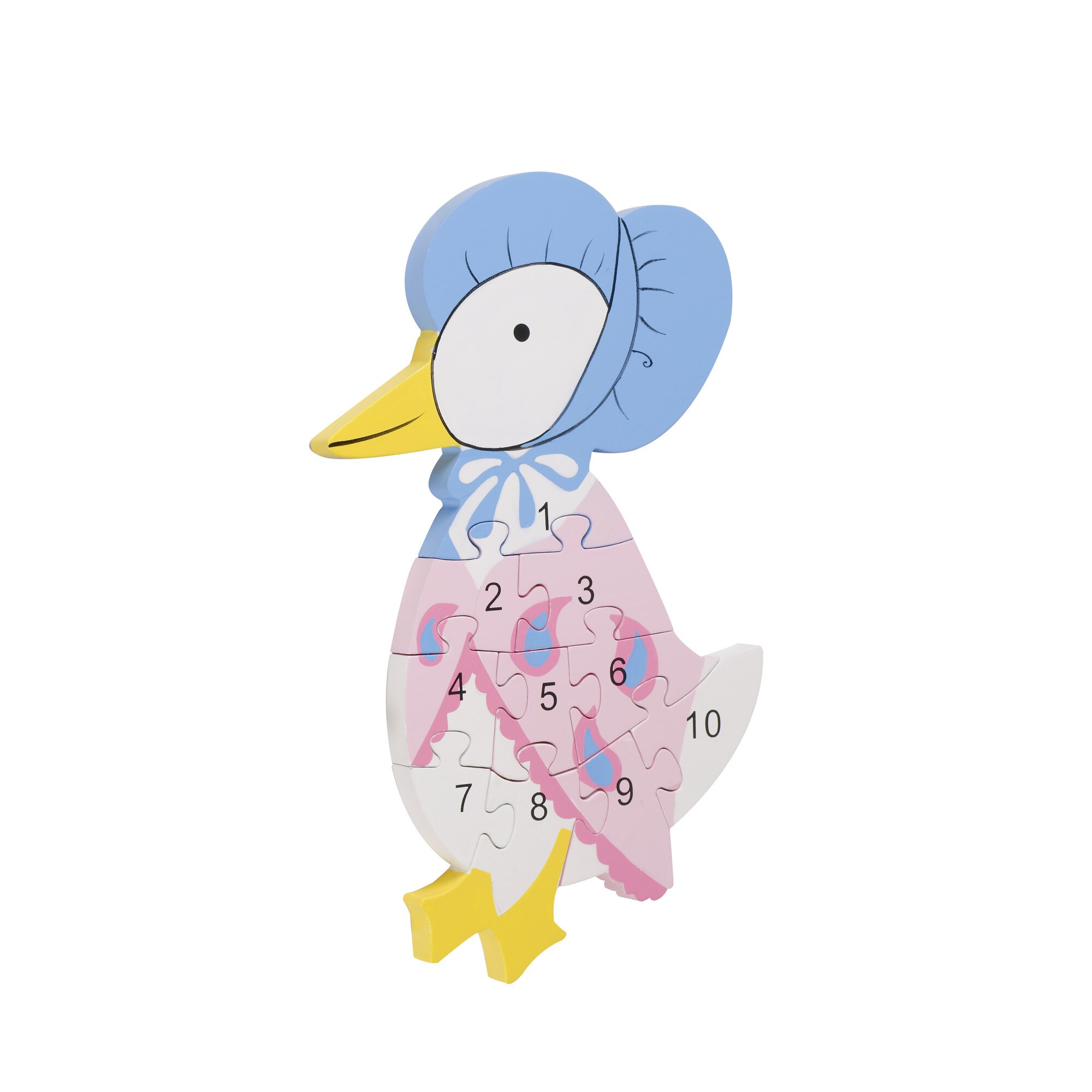 Puzzle cu numere, Orange Tree Toys, Lemn, Rata, 1+ - eMAG.ro