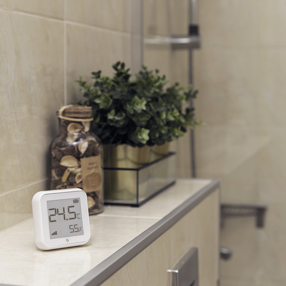 Сензор Shelly, за влажност и температура, WiFi, съвместим с Amazon ...