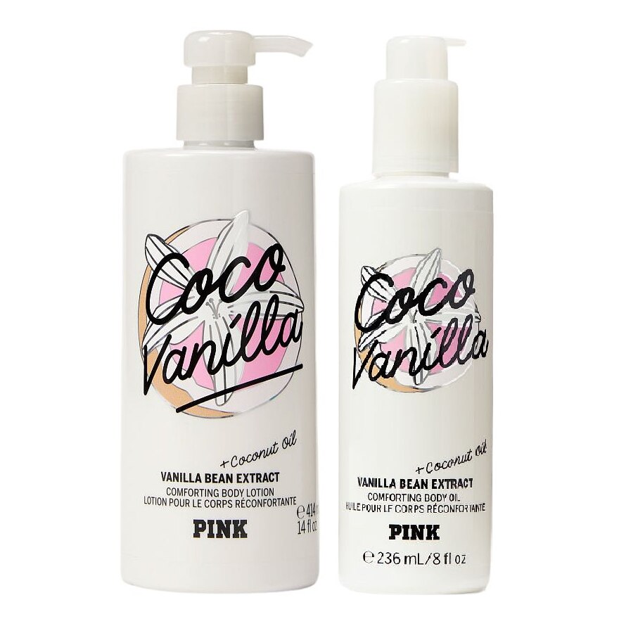 Комплект Victoria Secret, Coco Vanilla, Успокояващо масло за тяло, 236 ...
