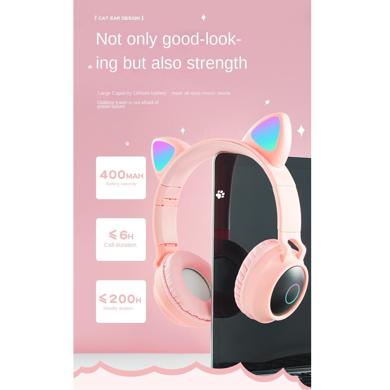 Casti wireless, STELS, Pliabile, Microfon, Roz - eMAG.ro