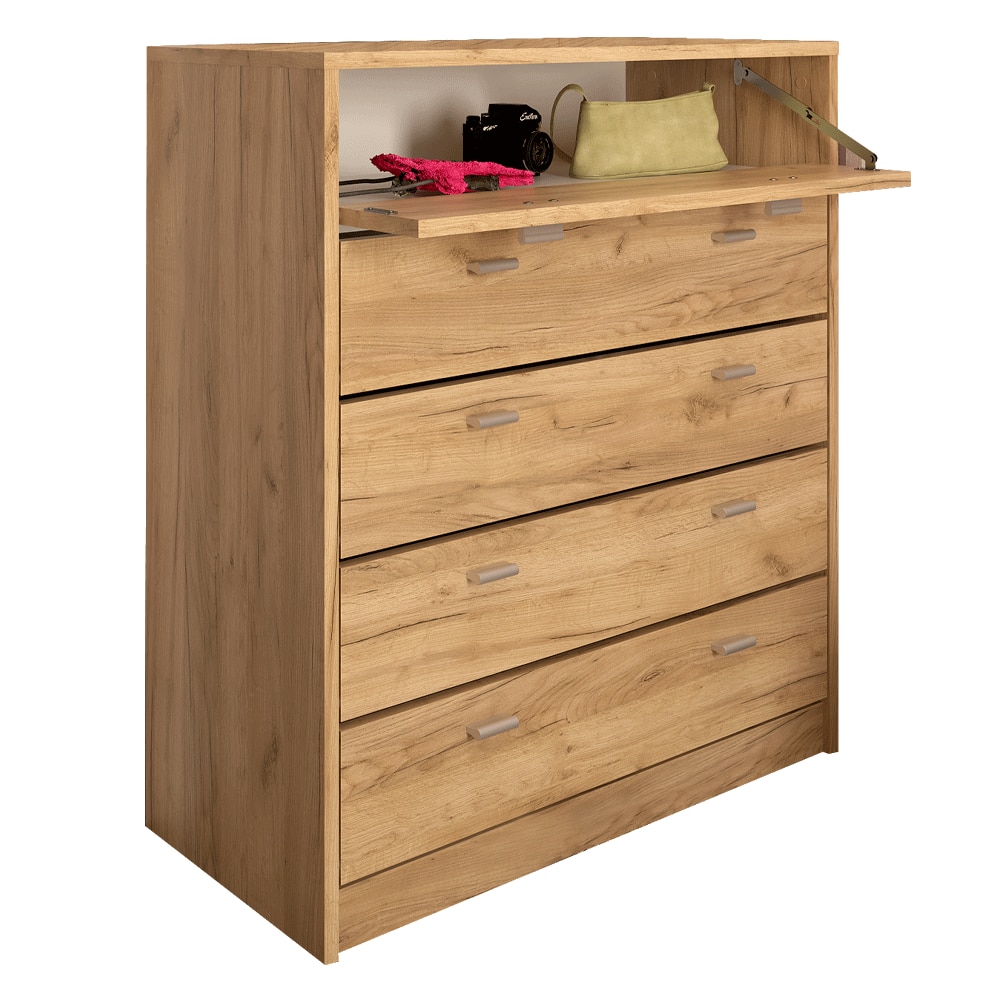 Pantofar cu cinci usi, stejar artisan, usi rabatabile, 85x74x35, Bortis ...