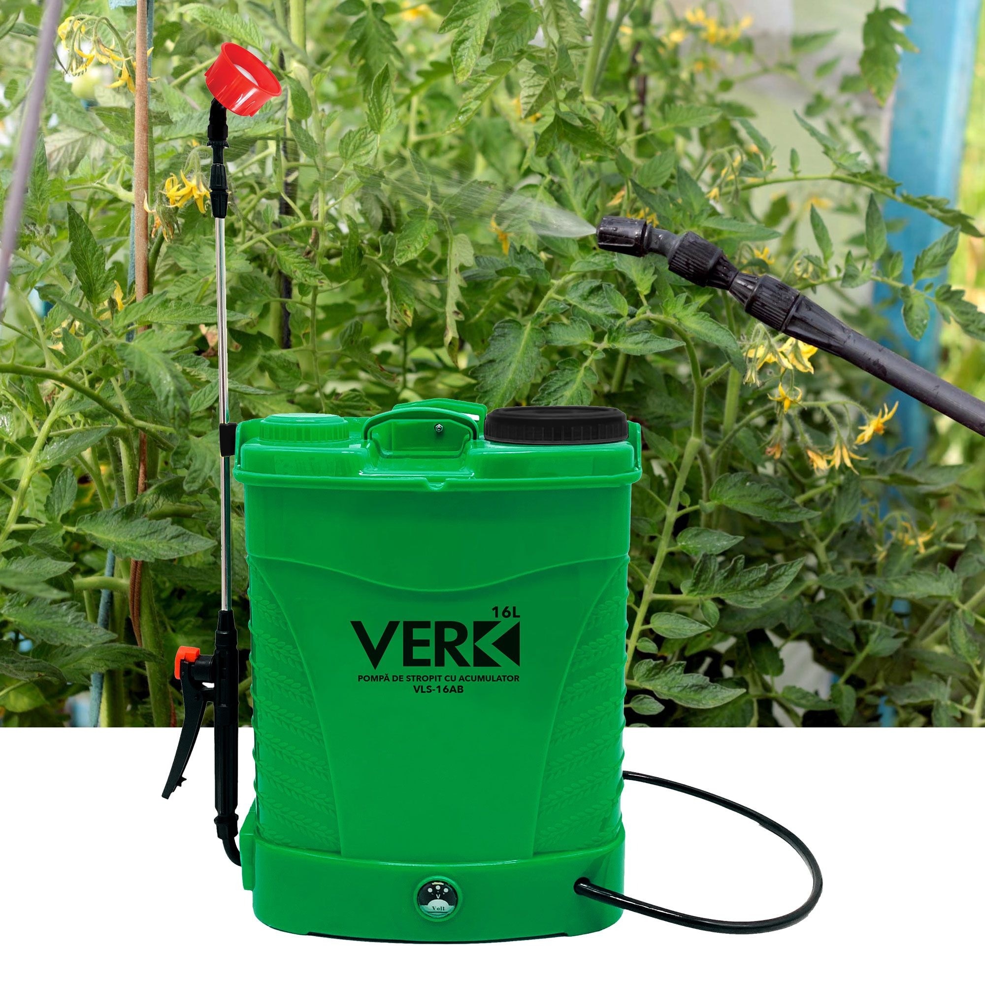Pompa de stropit electrica, rezervor 16 L, verde - eMAG.ro