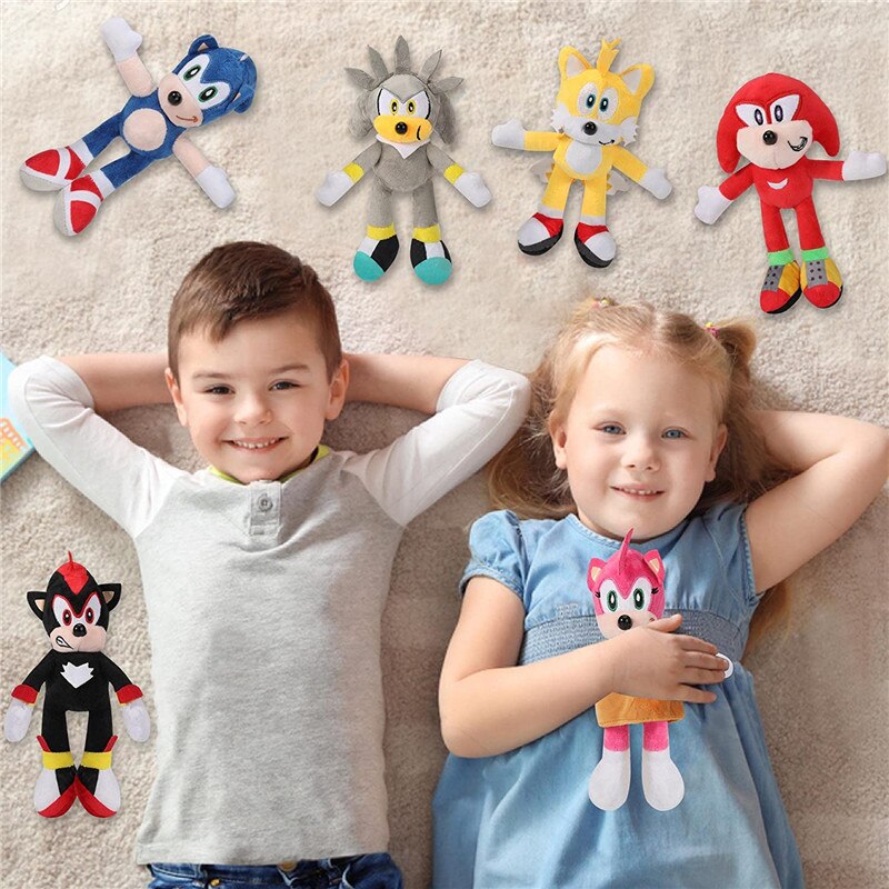 Set 6 Jucarii din Plus, Ariciul Sonic si Prietenii, MorFansi, inaltime ...