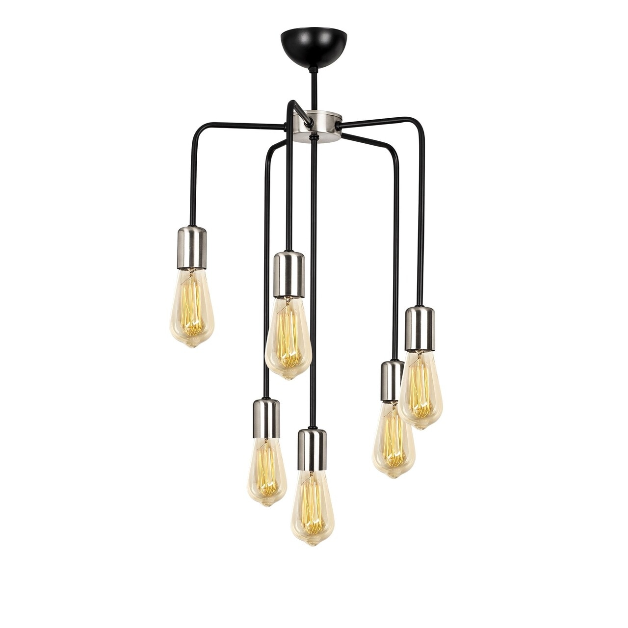 Lustra Opviq Denge, 6 x E27, 40 W, negru - eMAG.ro