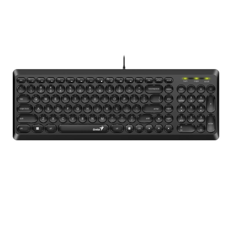 USB клавиатура Genius SlimStar Q200 HU, черна - eMAG.bg