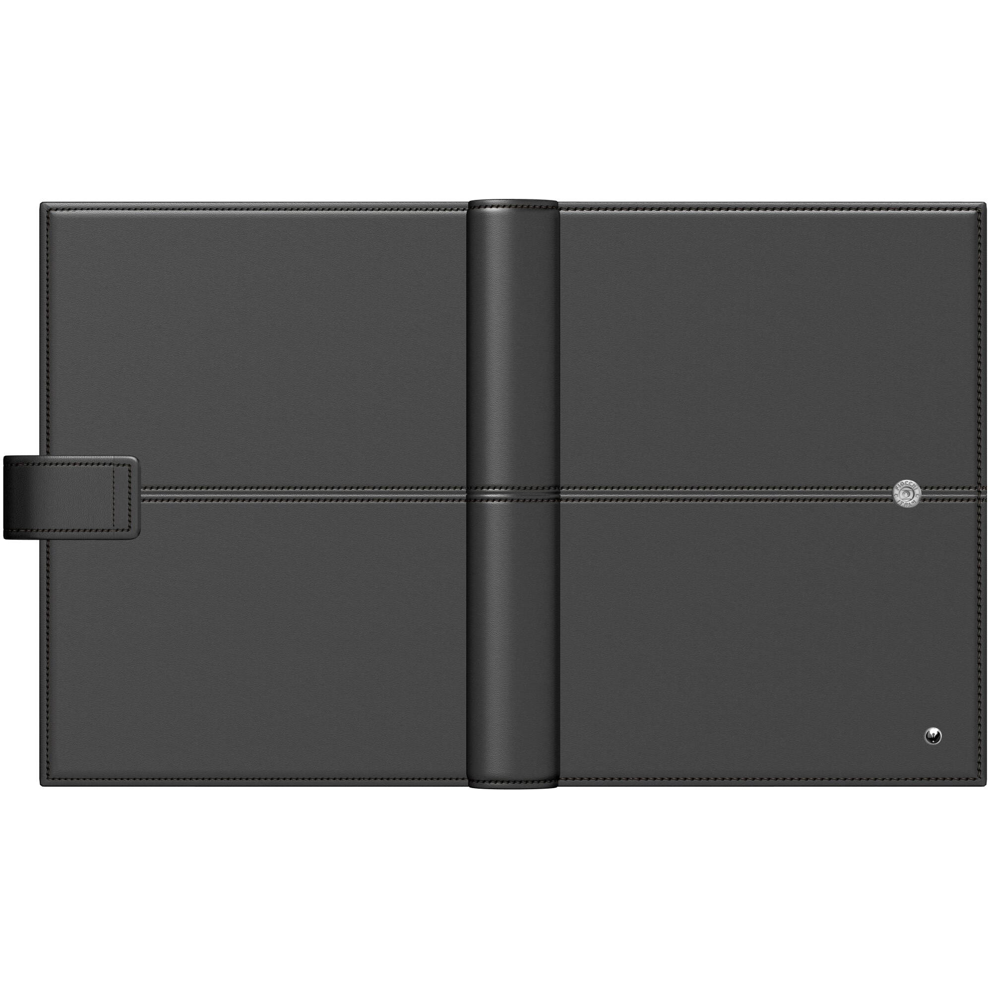 Mapa tip Organizer A5 Scrikss cu 6 inele, piele Nappa neagra - eMAG.ro