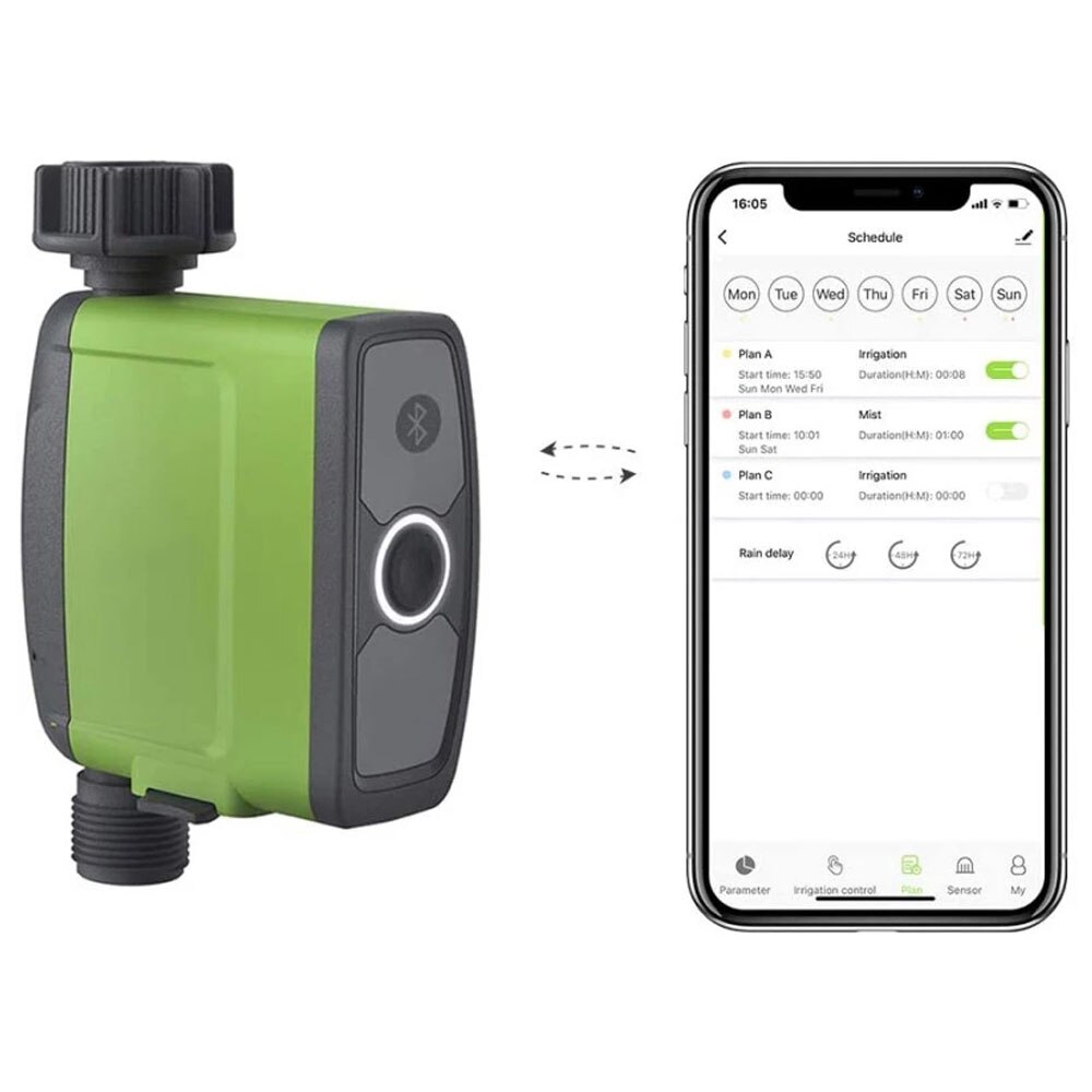 Programator pentru irigare/udare, YWX, control prin aplicatie, 4 moduri ...