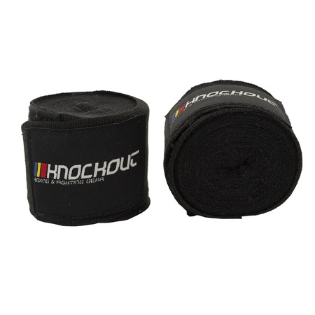 Bandaje Box Knockout Negru, 3m - eMAG.ro