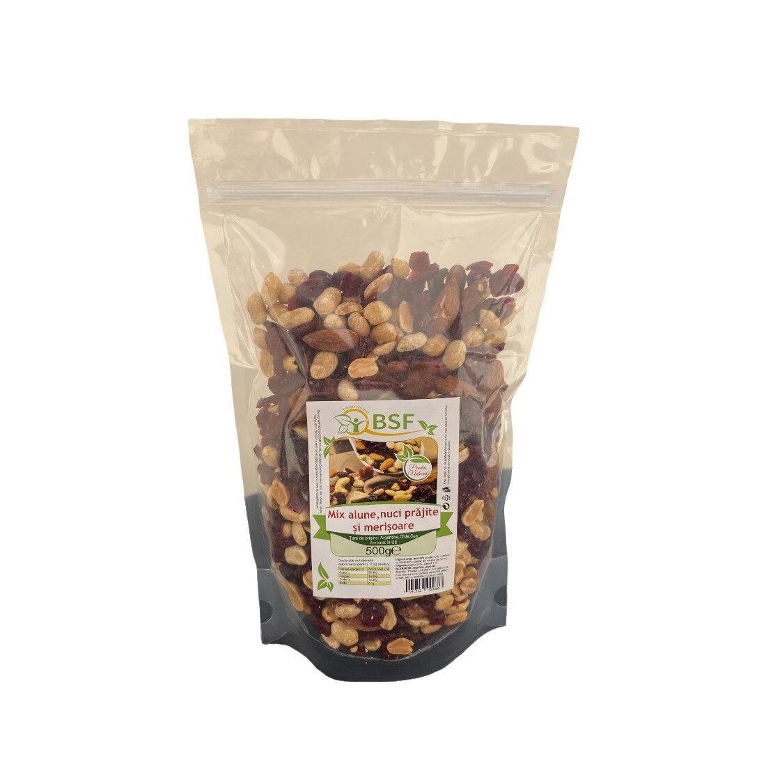 Mix alune, nuci prajite si merisoare 500g - eMAG.ro