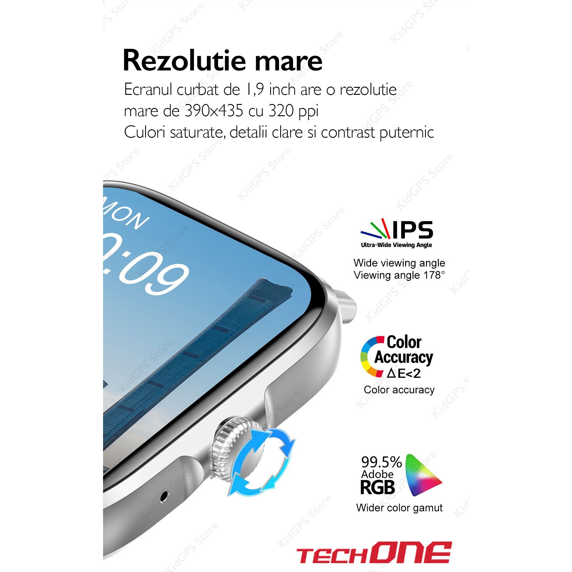 Дамски смарт часовник TechONE® DT102, 1.9 инча IPS HD Retina, дисплей ... Дамски смарт часовник TechONE® DT102, 1.9 инча IPS HD Retina, дисплей ...