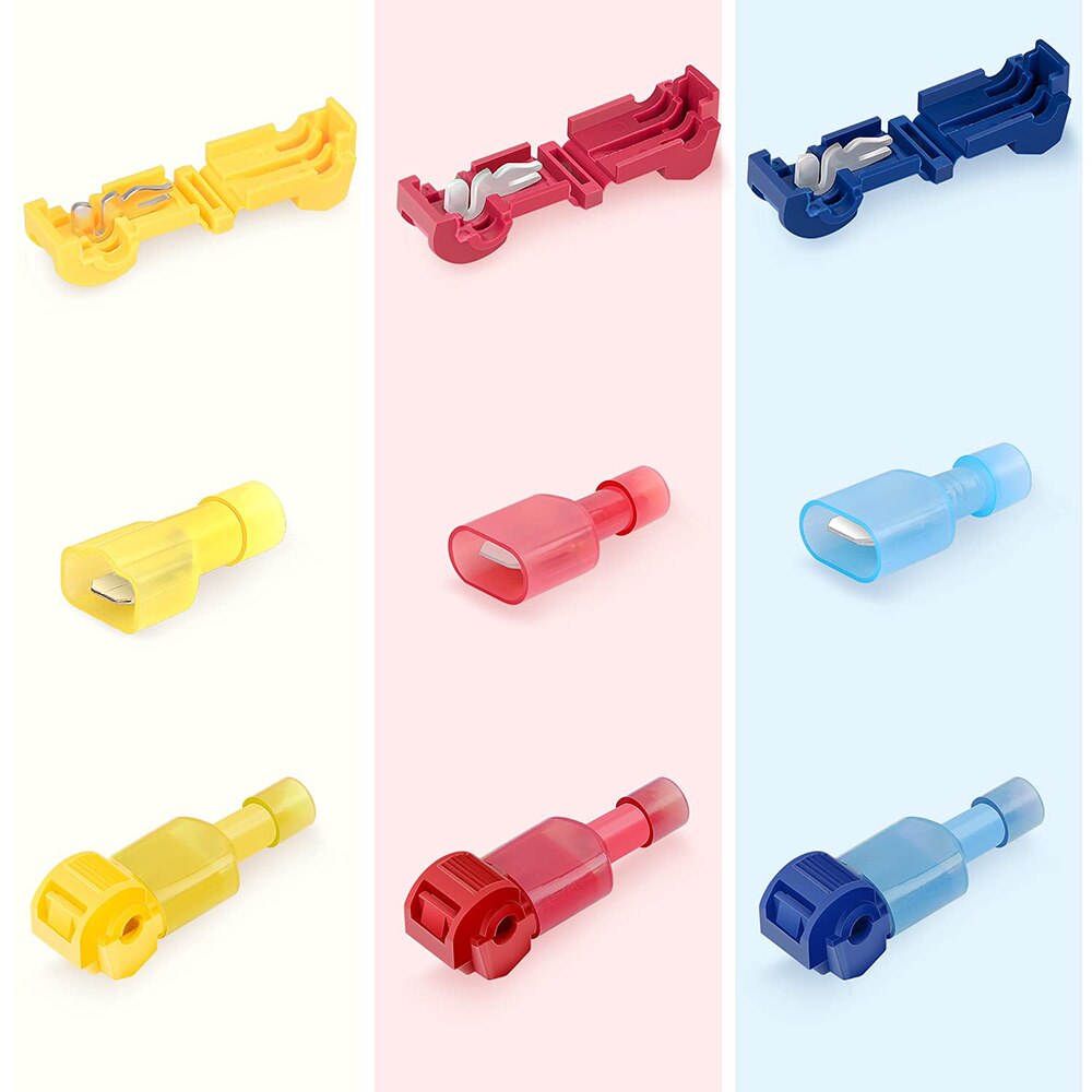 Set 120 conectori cablu, Sundiguer, Plastic, Tip T, Multicolor - eMAG.ro