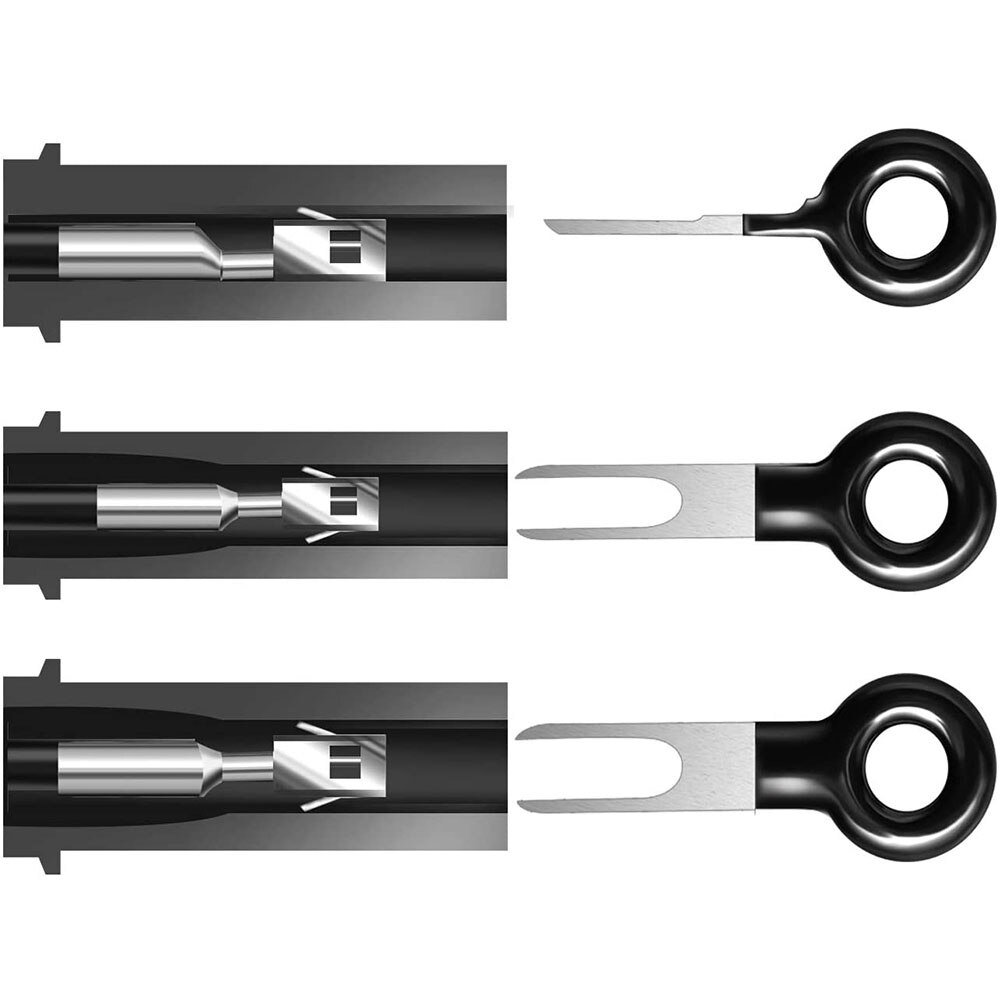 Set 39 piese indepartare cabluri auto, FMK, Inox, Negru - eMAG.ro