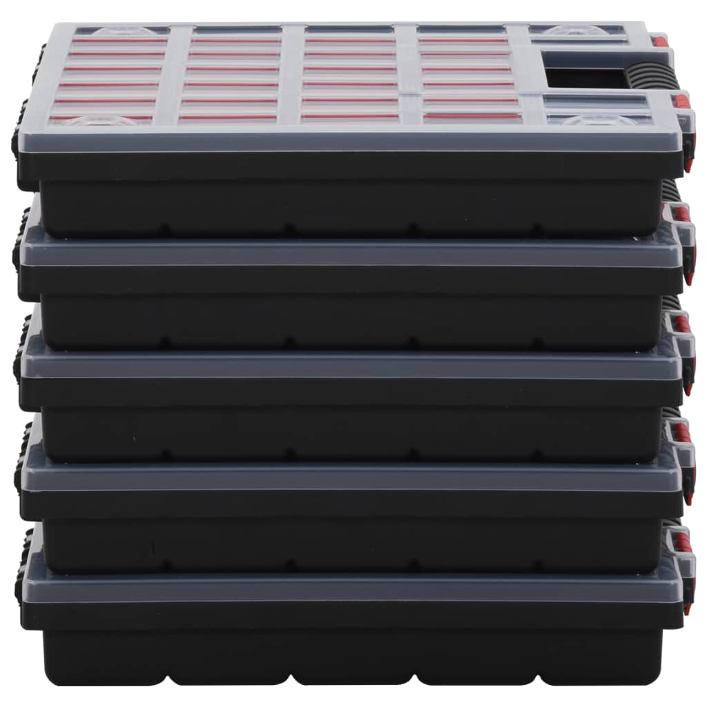 Set cutii de organizare vidaXL, 40x30x5 cm, polipropilena, 5 piese ...