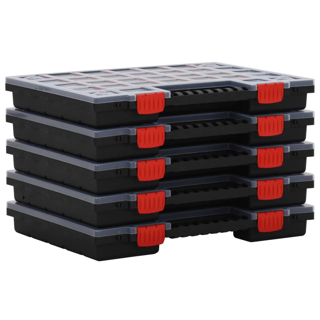 Set cutii de organizare vidaXL, 40x30x5 cm, polipropilena, 5 piese ...