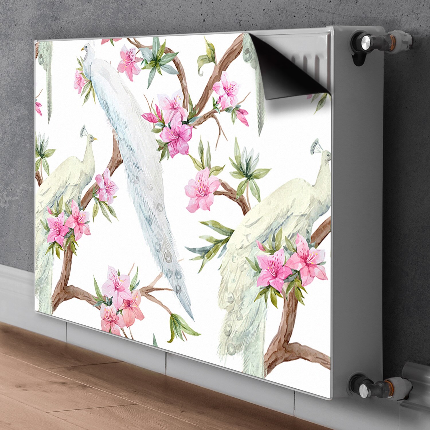 Magnet de Radiator (calorifer), Peacock, verde, 80 cm x 60 cm - eMAG.ro