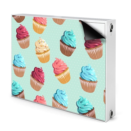 Magnet decorativ, Dreptunghi, Briose Cupcakes, Verde, 100 cm x 60 cm ...