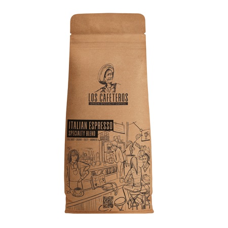 Кафе на зърна, Los Cafeteros, италианска еспресо специална смес, 750 g ...