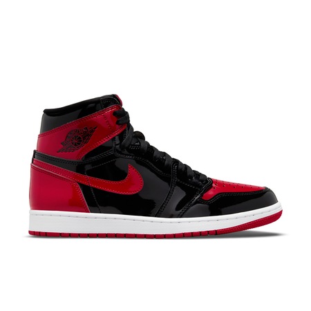 Pantofi sport Nike Air Jordan 1 Retro High OG Patent Bred, Rosu, marime ...