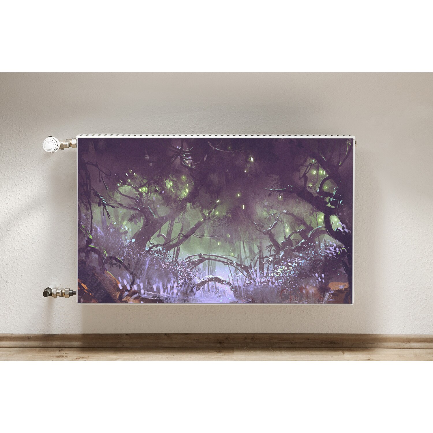 Magnet decorativ, Dreptunghi, Padure Intunecata, Roz, 100 cm x 60 cm ...