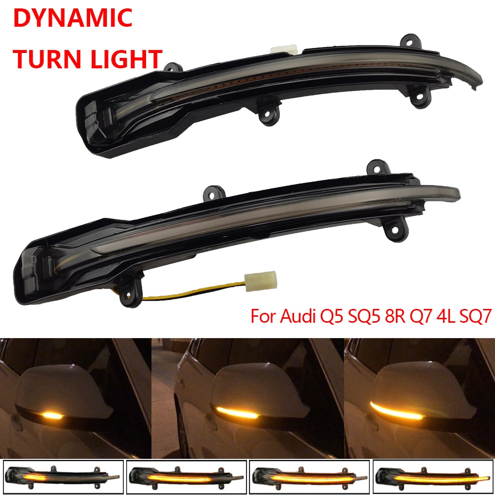 Комплект динамична LED сигнализация външно огледало AUDI Q5 SQ5 8R, Q7 4L - eMAG.bg