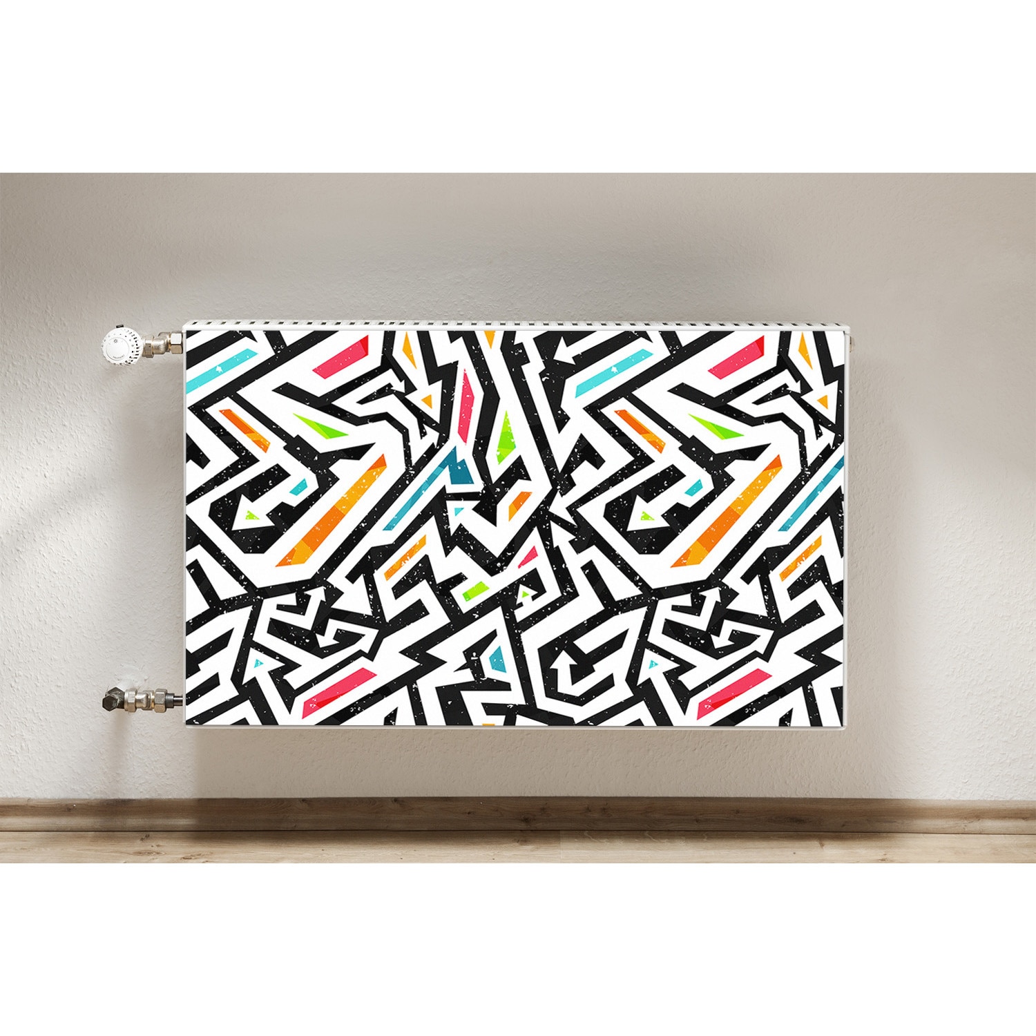 Magnet decorativ, Dreptunghi, Graffiti, Alb, 100 cm x 60 cm ...