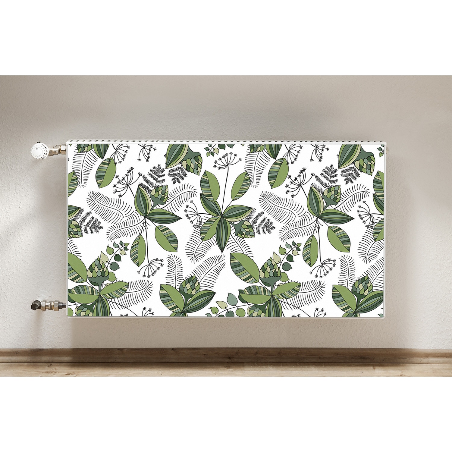 Magnet decorativ, Dreptunghi, Model Botanic, Verde, 110 cm x 60 cm ...