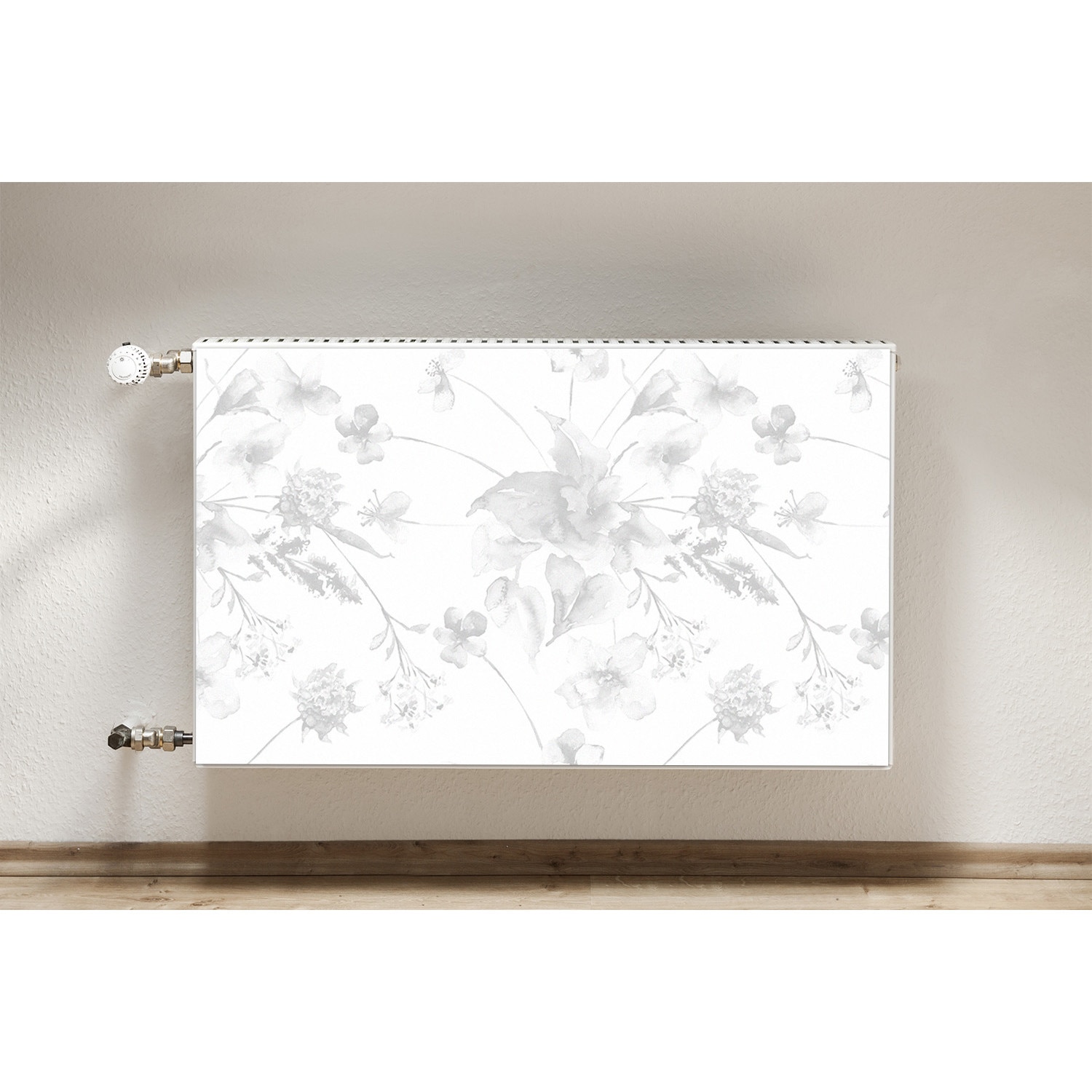 Magnet decorativ, Dreptunghi, Flori Gri, Verde, 100 cm x 60 cm ...