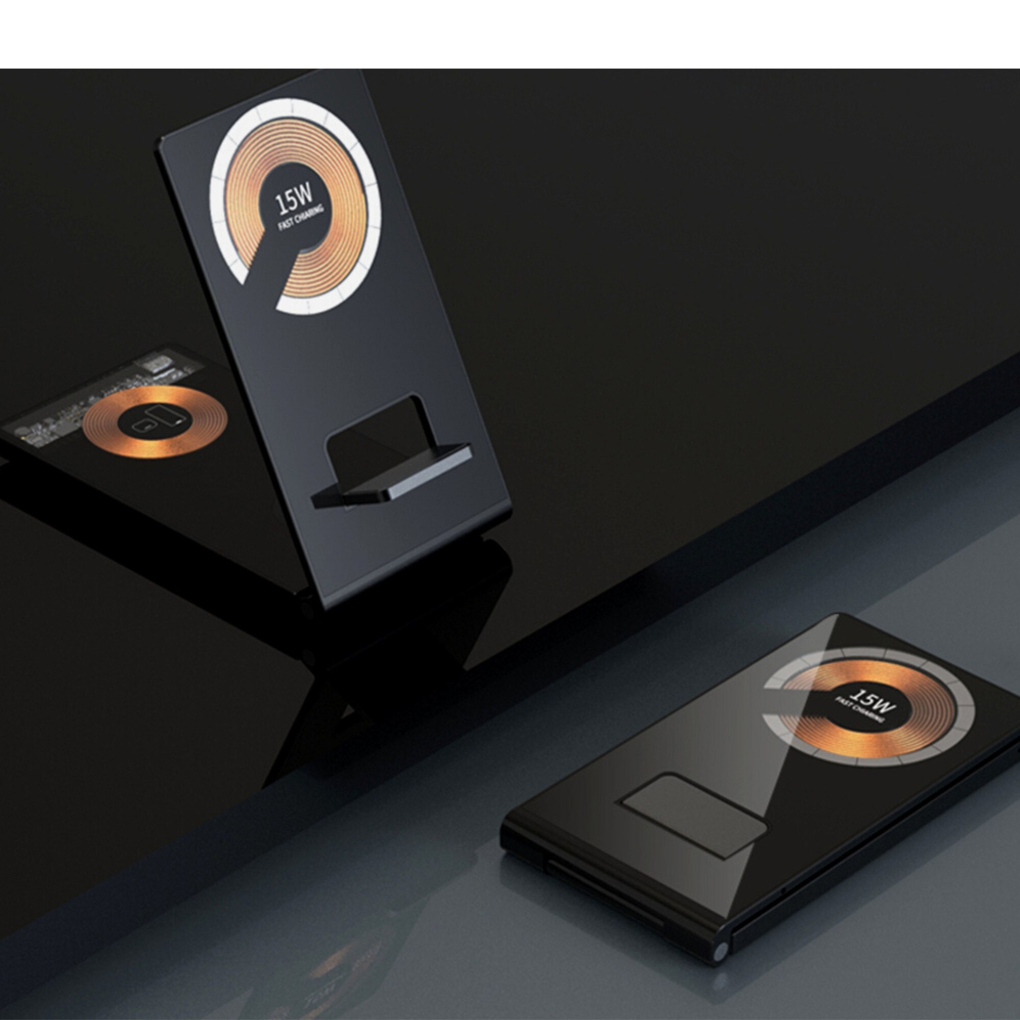 Incarcator Wireless Magnetic Pliabil 4 In 1 ESL by Essential Level® Qi ...