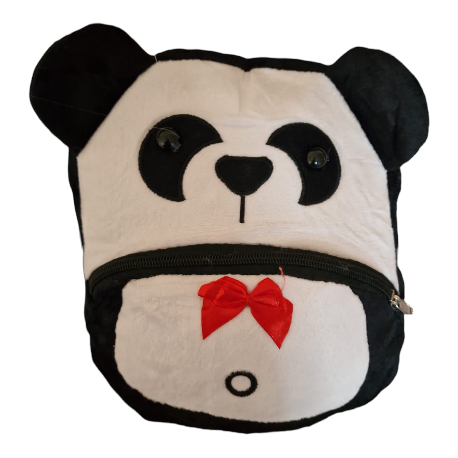 Ghiozdan animale, din plus, pentru gradinita - Panda, negru cu alb, 26 ...