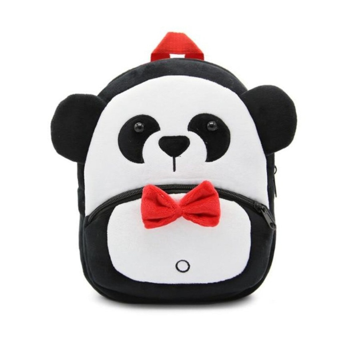 Ghiozdan animale, din plus, pentru gradinita - Panda, negru cu alb, 26 ...