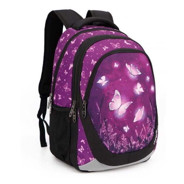 Ghiozdan scoala primara, spate moale, doua compartimente si un buzunar ...