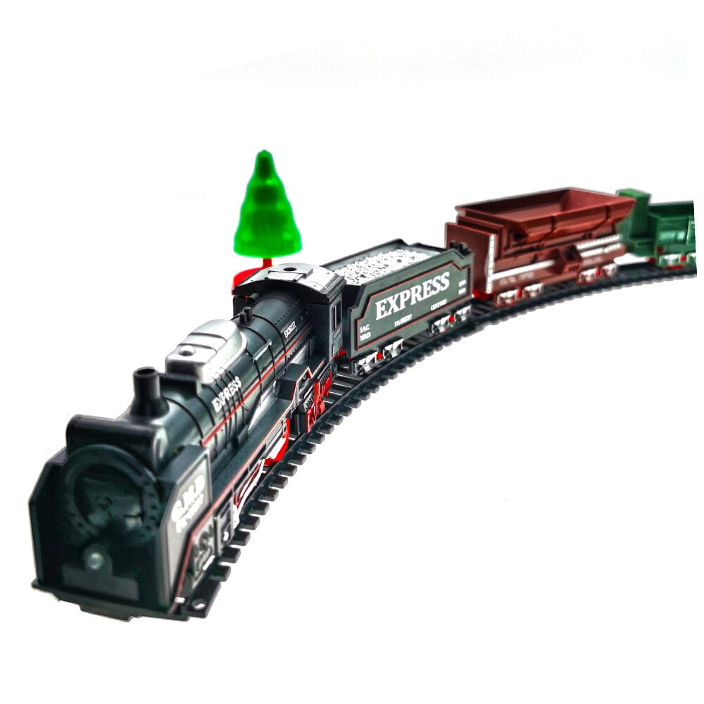 Trenulet electric cu 4 vagoane, locomotiva si 3 m sina - eMAG.ro