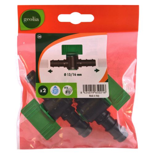 Комплект спирателни кранове за маркучи, Geolia, полипропилен, Ø 16 mm ...