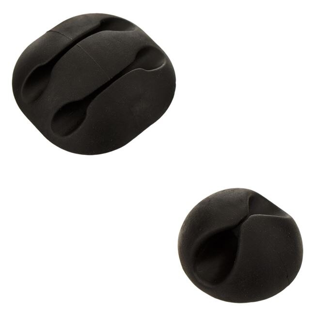 Set cu 4 clipsuri autocolante din silicon pentru organizarea cabluri ...