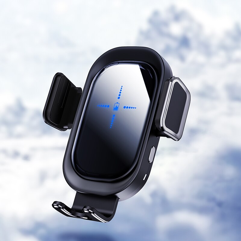 Suport incarcator wireless, auto, Qyntech®, mirror glass, automat ...