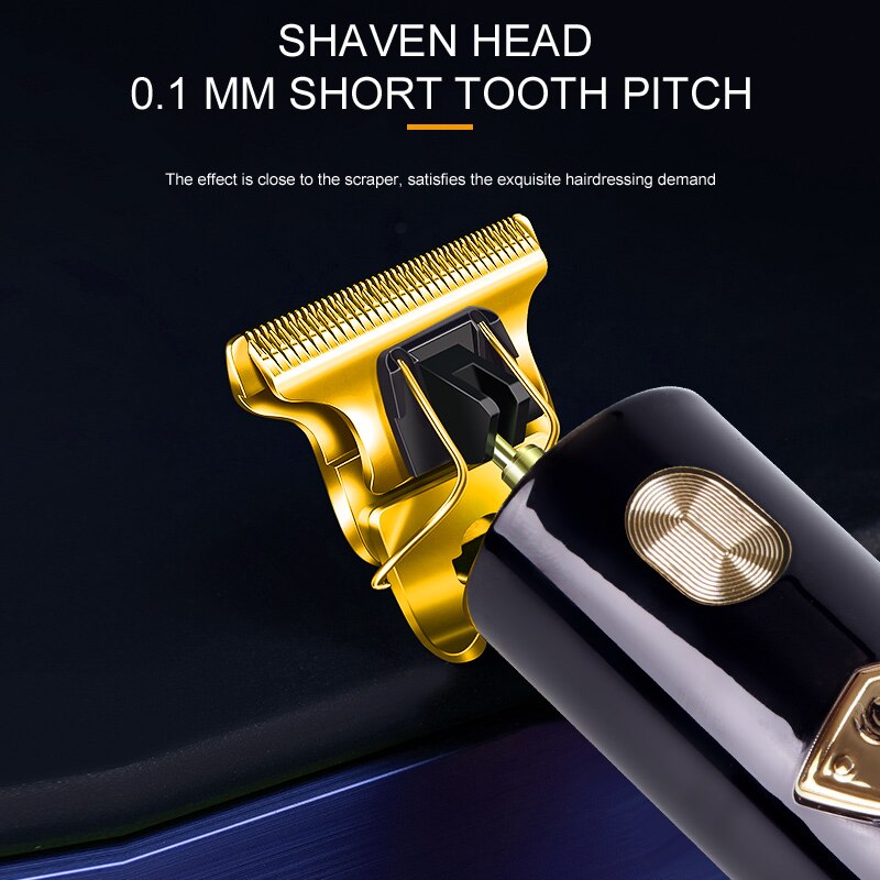 Aparat de tuns profesional fara fir Surker, trimmer cu lama T din titan ...