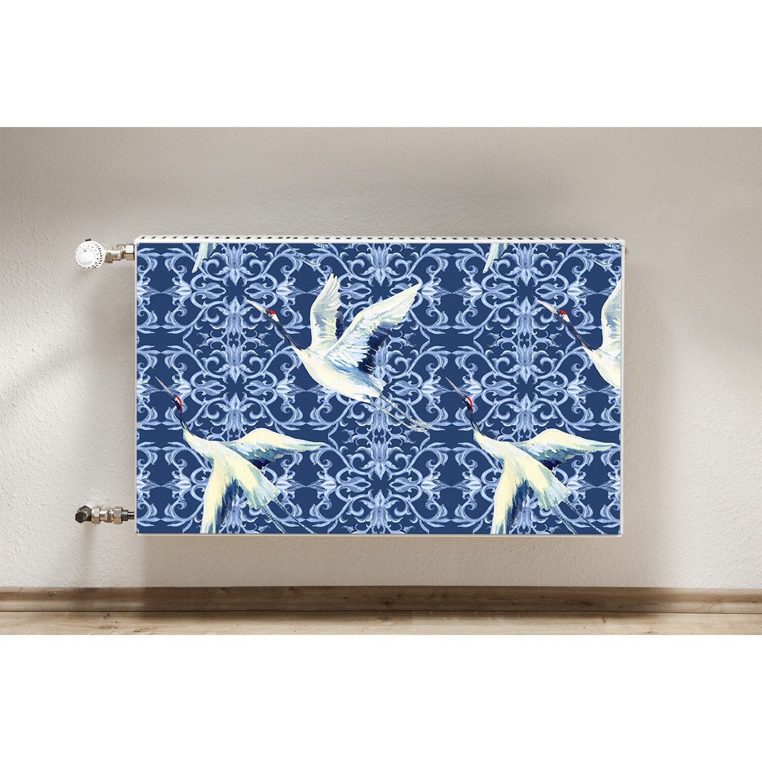 Magnet decorativ, Dreptunghi, Macarale Chinezesti, Albastru, 100 cm x ...
